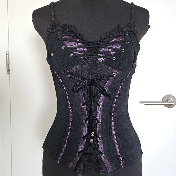qutie frash | Tops | Qutie Frash Japanese Steampunk Vkei Black And ...